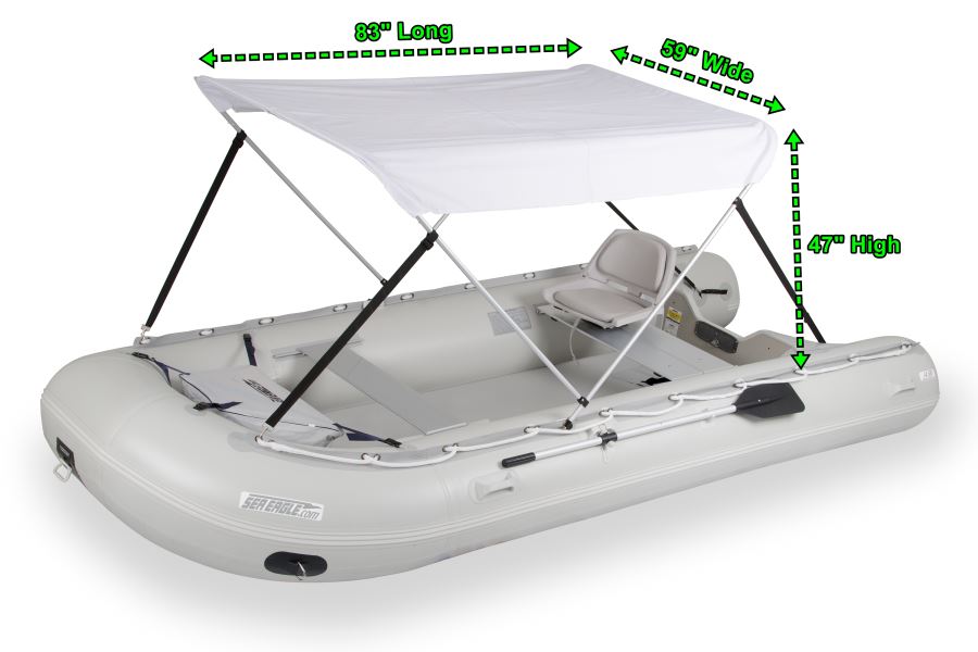 Canopy Wide Canopy for 12.6sr & 14sr Sport Runabouts | Boat Canopy ...